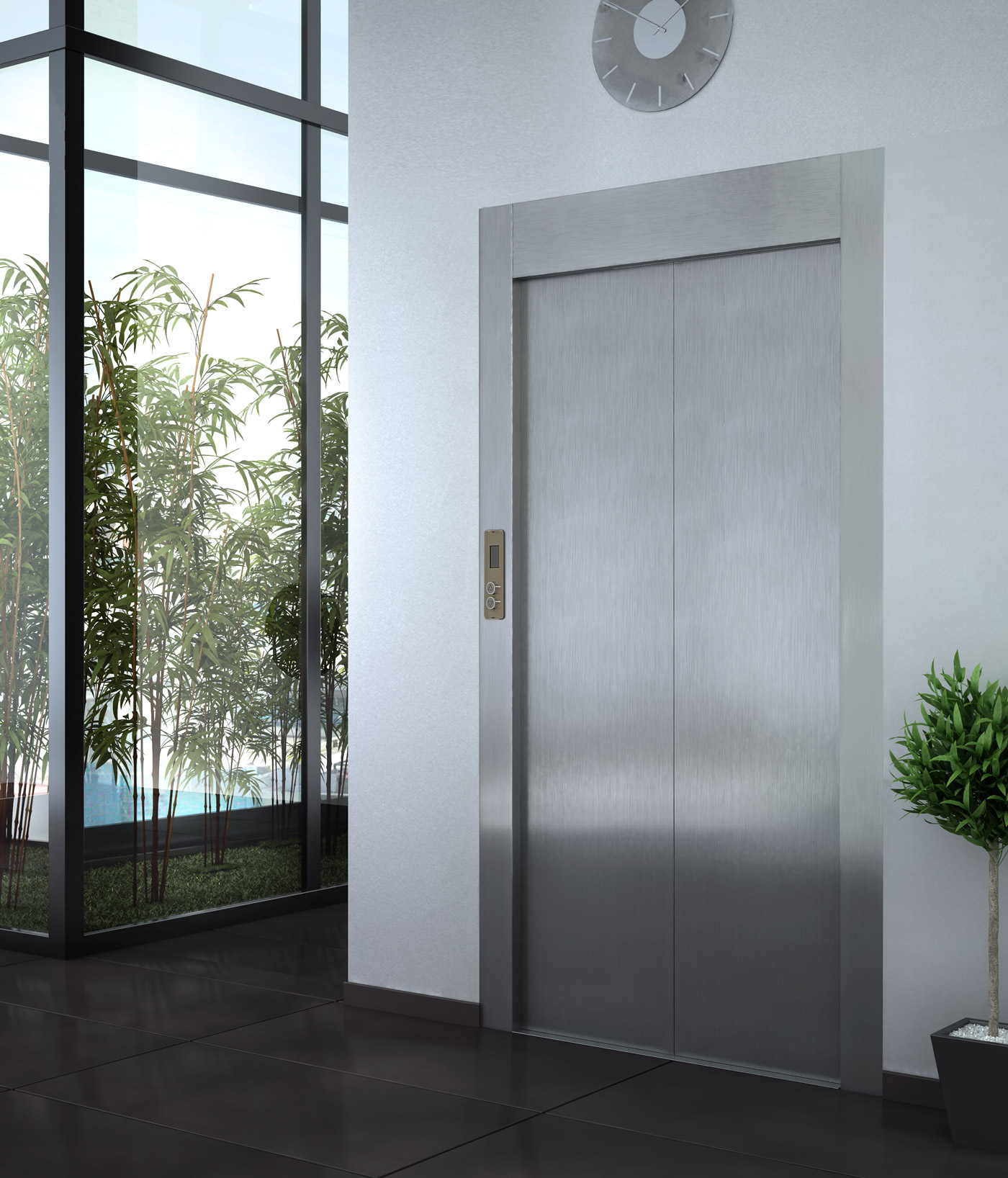 2 Panel Central Opening Door • Metron SA