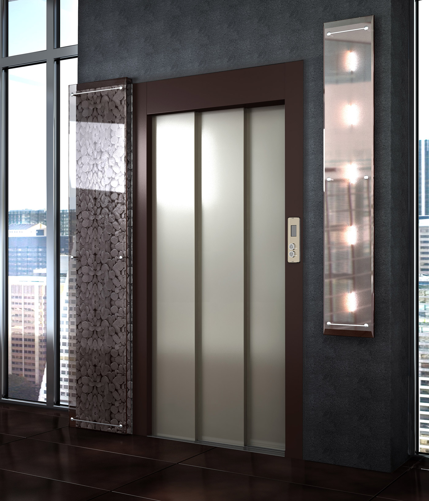 3 Panel Telescopic Door • Metron SA