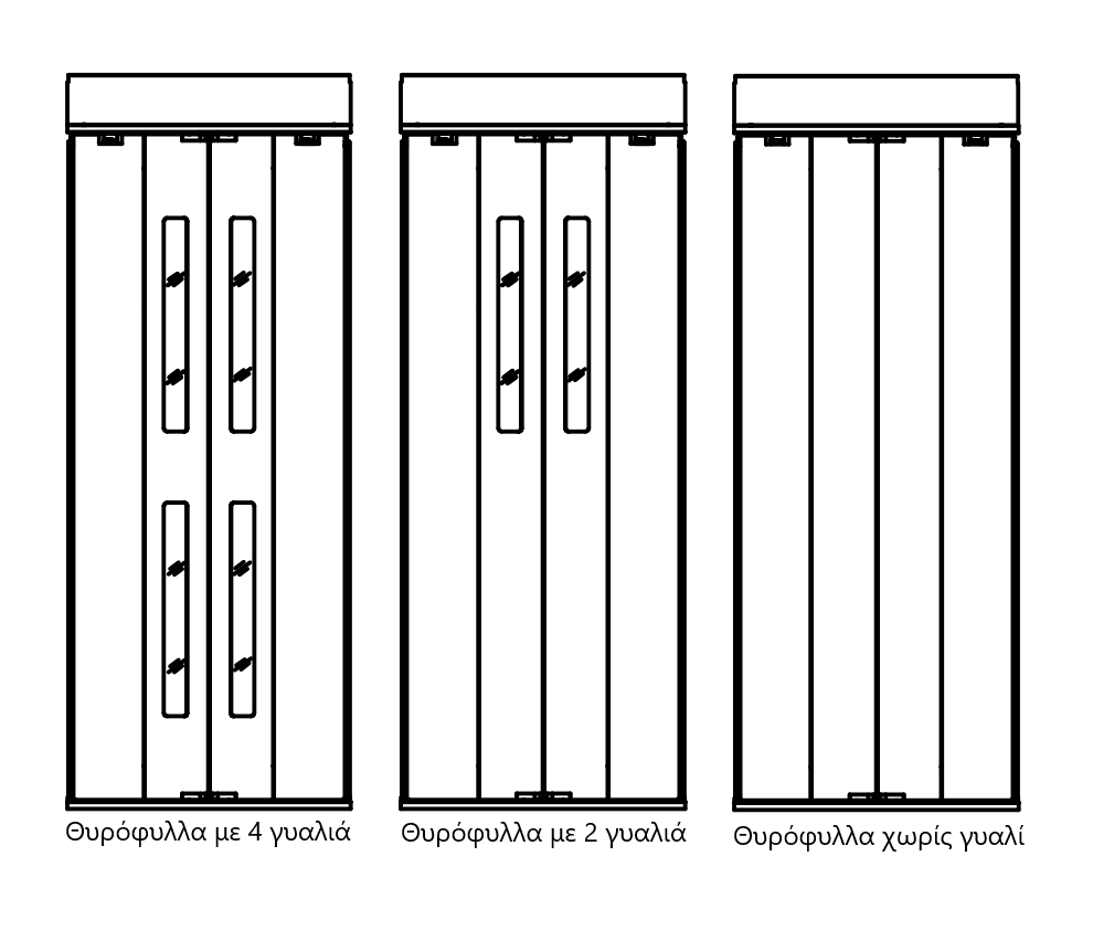 Αναδιπλούμενες Θύρες Θαλάμου Τύπου BUS M11 • Metron SA | Metron SA ...